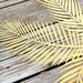 Gold Paper Leaves, Pack of 4, Scrapbooking Leaves, Birthday Party ...