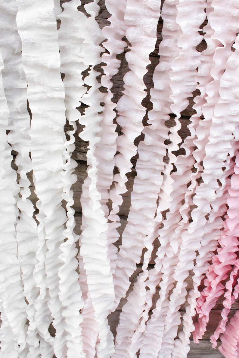 4FT Wide Blush Pink Ombre Streamer Garland Window Display - Etsy