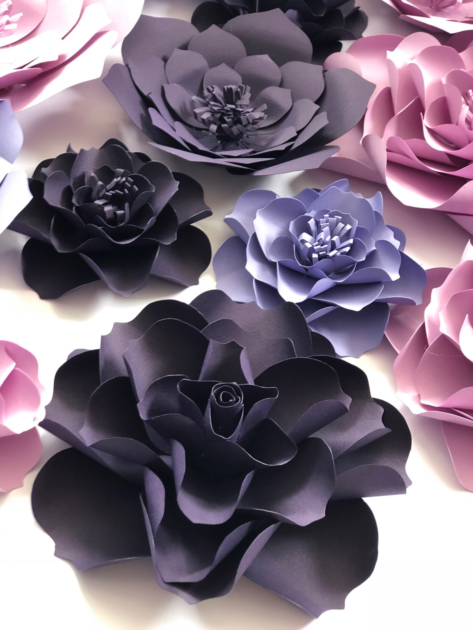 Paper Flower Backdrop, Nursery Flowers, Ceremony Decor, Wedding ...