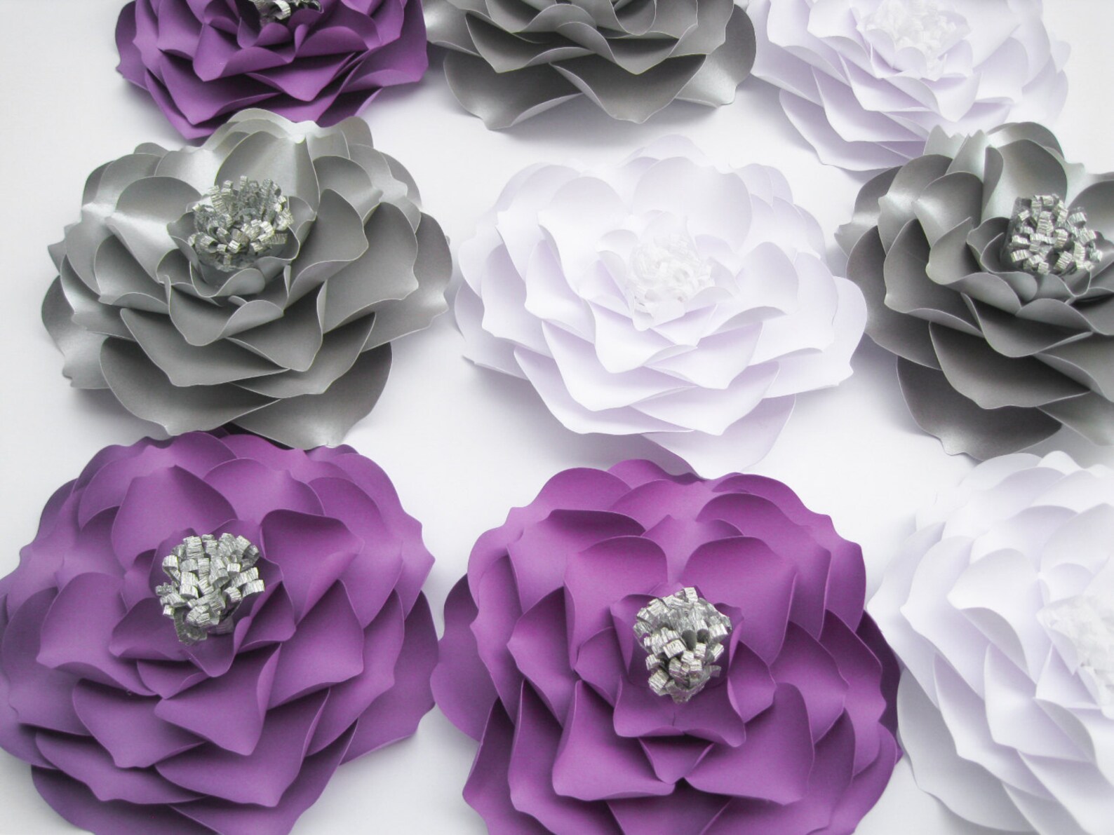 Paper Flower Backdrop Nursery Flowers Floral Wall Decor - Etsy