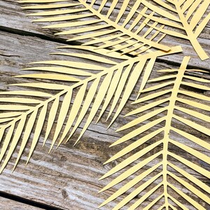 Gold Paper Leaves, Pack of 4, Scrapbooking Leaves, Birthday Party ...