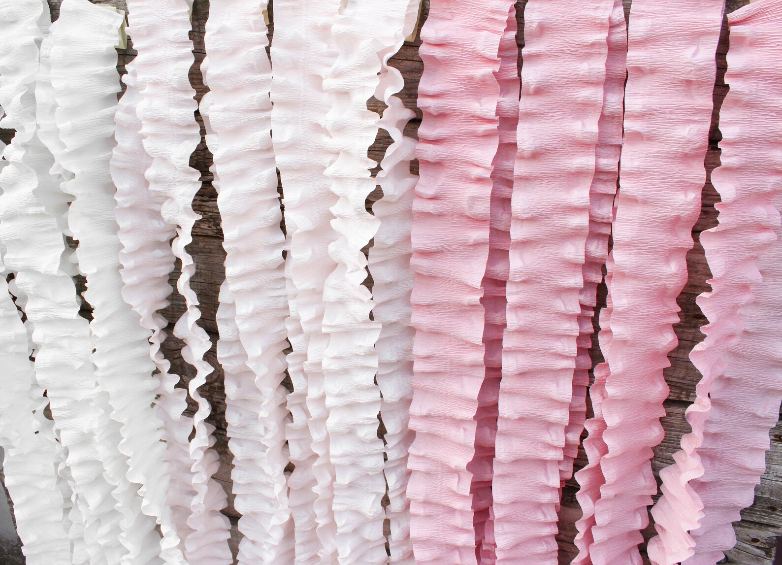 4FT Wide Blush Pink Ombre Streamer Garland Window Display | Etsy