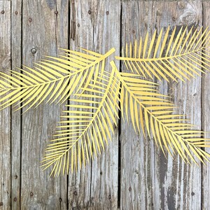 Gold Paper Leaves, Pack of 4, Scrapbooking Leaves, Birthday Party ...