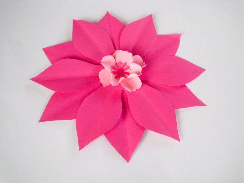 Paper Flower Wall Decor Nursery Flowers Paper Flower | Etsy