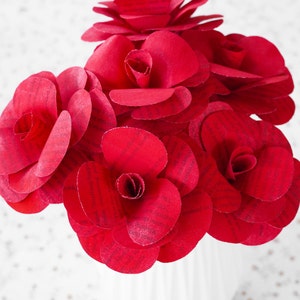 Wedding Book Flower Bouquet, Book Page Roses, Book Paper Flowers ...