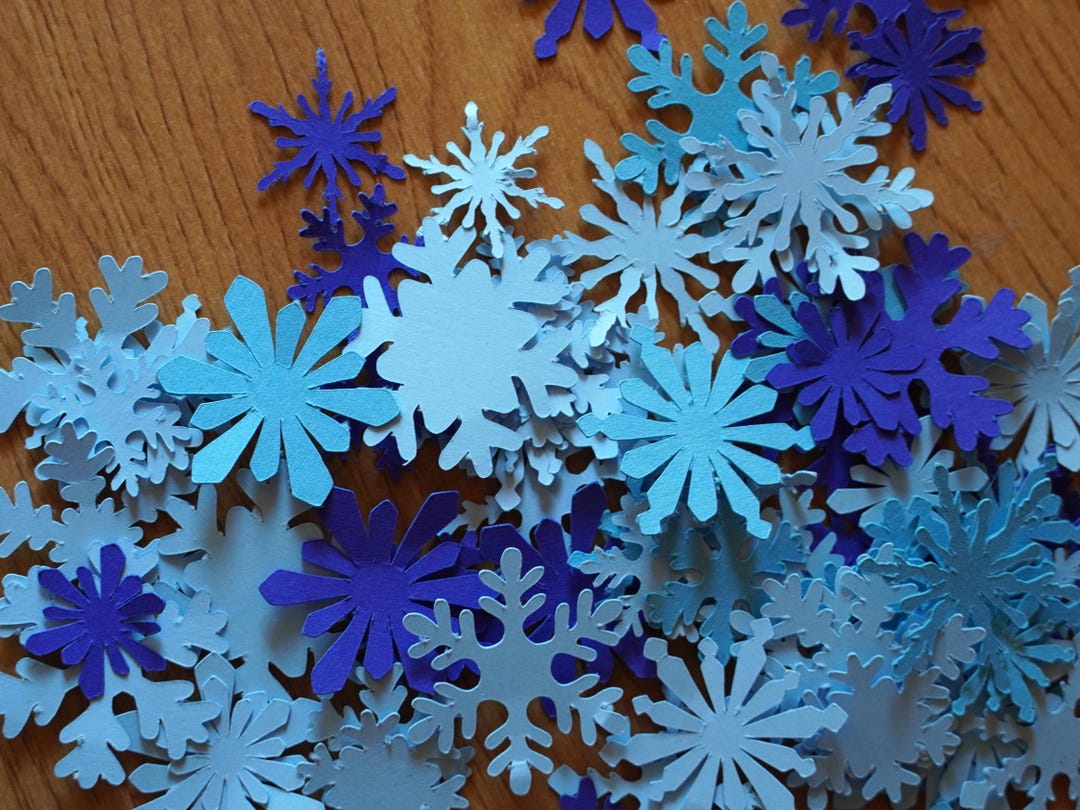Blue Snowflake Confetti, Snowflake Table Scatters, CUSTOM COLORS ...