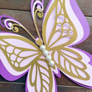 Giant Paper Butterfly Cut Outs, 3D Large Butterfly Backdrop, Nursery ...