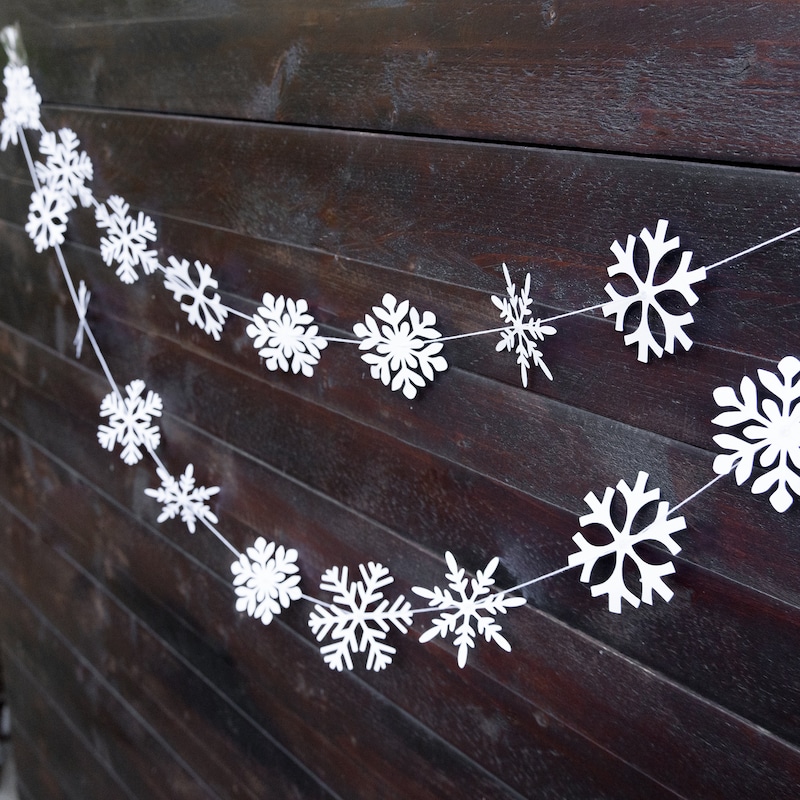 Snowflake Garland - Etsy