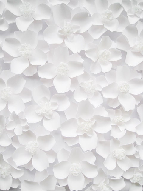 45 Paper Flowers Backdrop Paper Flower Wall Decor Floral | Etsy