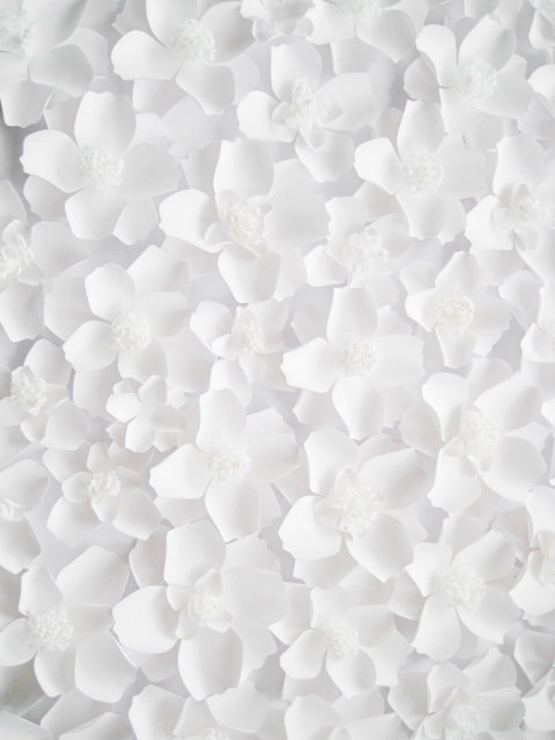 45 Paper Flowers Backdrop Paper Flower Wall Decor Floral | Etsy