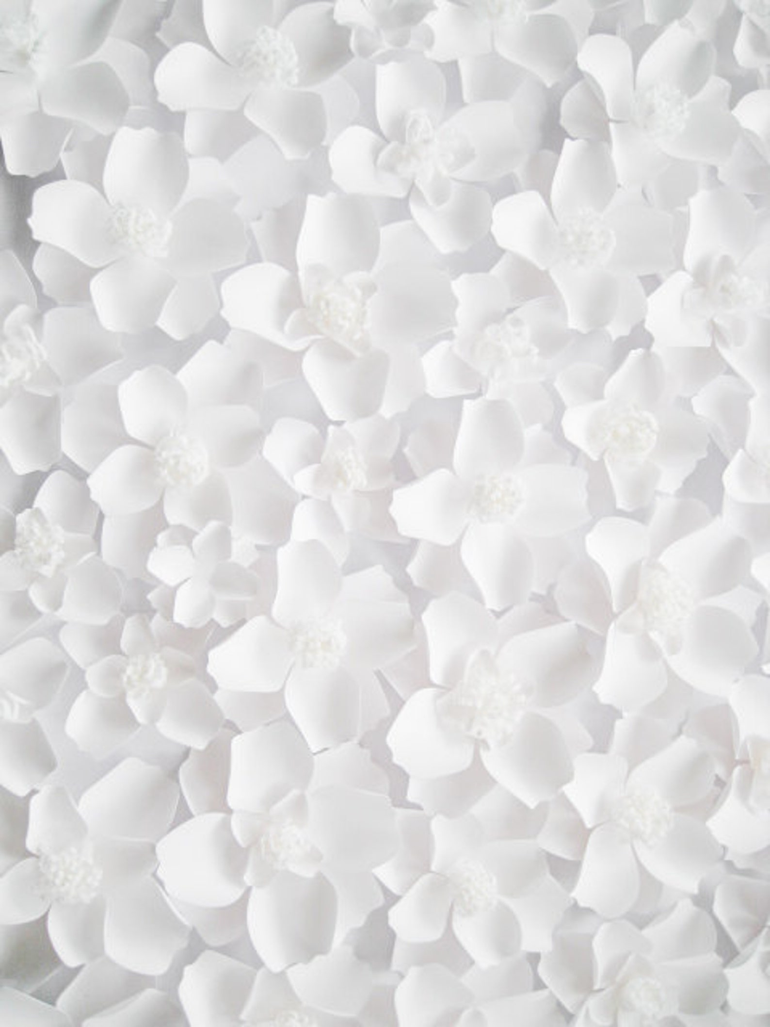 45 Paper Flowers Backdrop Paper Flower Wall Decor Floral | Etsy