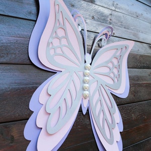 Extra Large Paper Butterfly Cut Out, 3D Butterfly Wall Art, Nursery ...