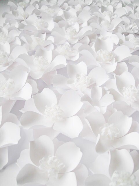 45 Paper Flowers Backdrop Paper Flower Wall Decor Floral | Etsy