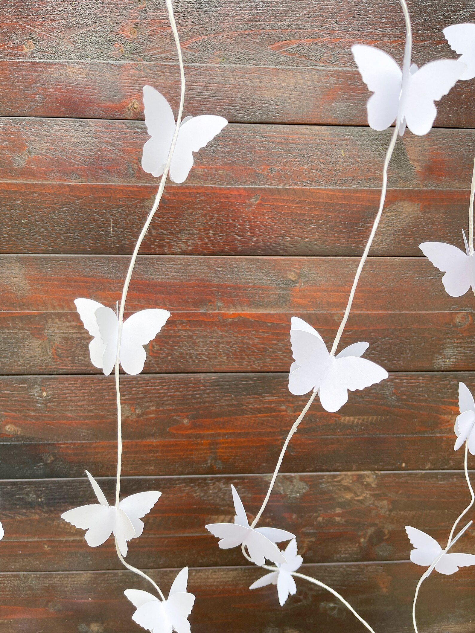 Paper Butterfly Garland on Wire Monarch Butterfly Garland - Etsy