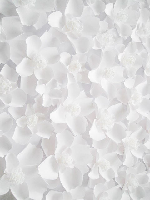 45 Paper Flowers Backdrop Paper Flower Wall Decor Floral | Etsy