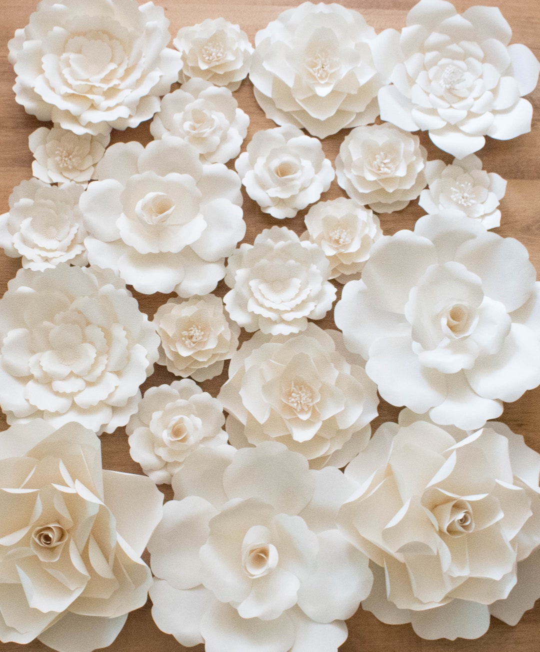 4ftx4ft off White Flower Backdrop, Photo Prop, Floral Wall Decor ...