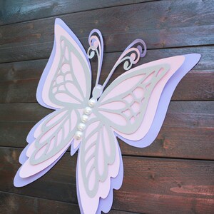 Extra Large Paper Butterfly Cut Out, 3D Butterfly Wall Art, Nursery ...