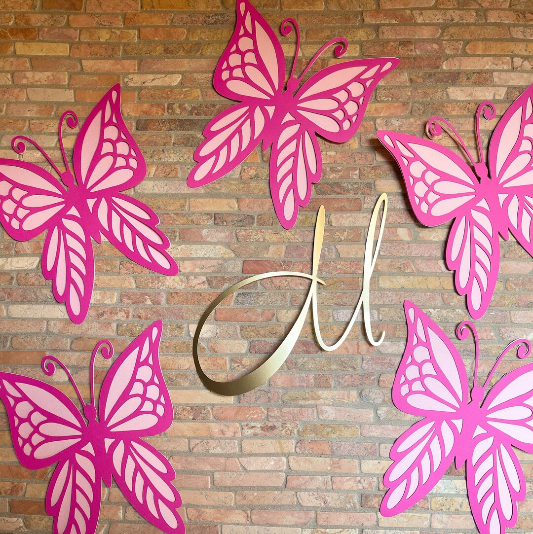 Giant Paper Butterflies: Nursery Wall Art, Party Decor - Pack of 5 - Etsy