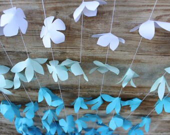 Blue Flower Garland - Etsy
