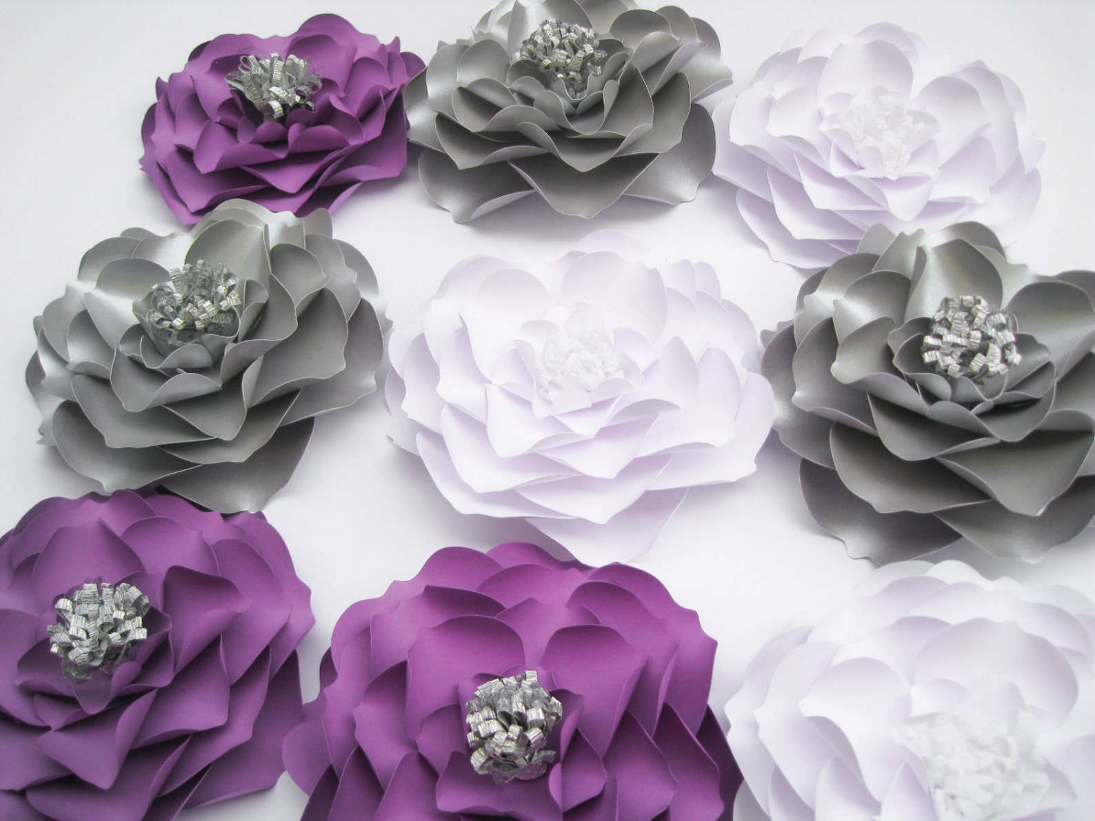 Paper Flower Backdrop Nursery Flowers Floral Wall Decor - Etsy