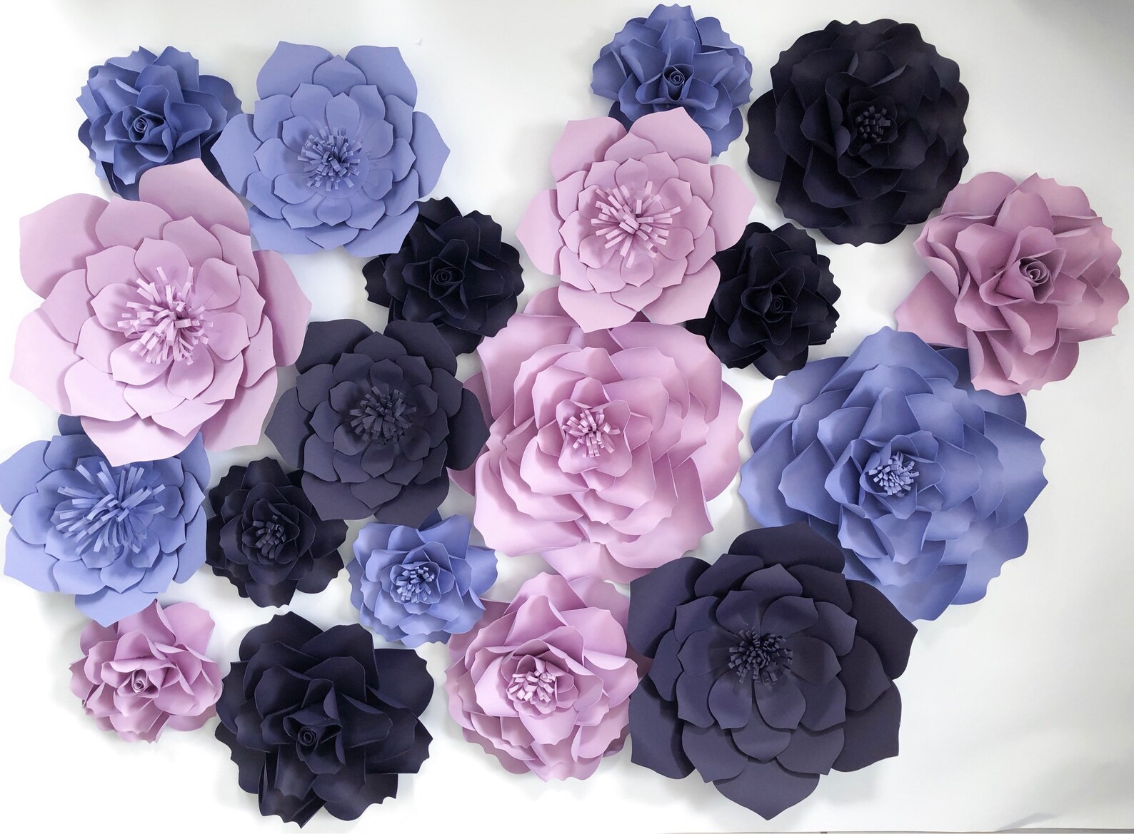 Paper Flower Backdrop, Nursery Flowers, Ceremony Decor, Wedding ...