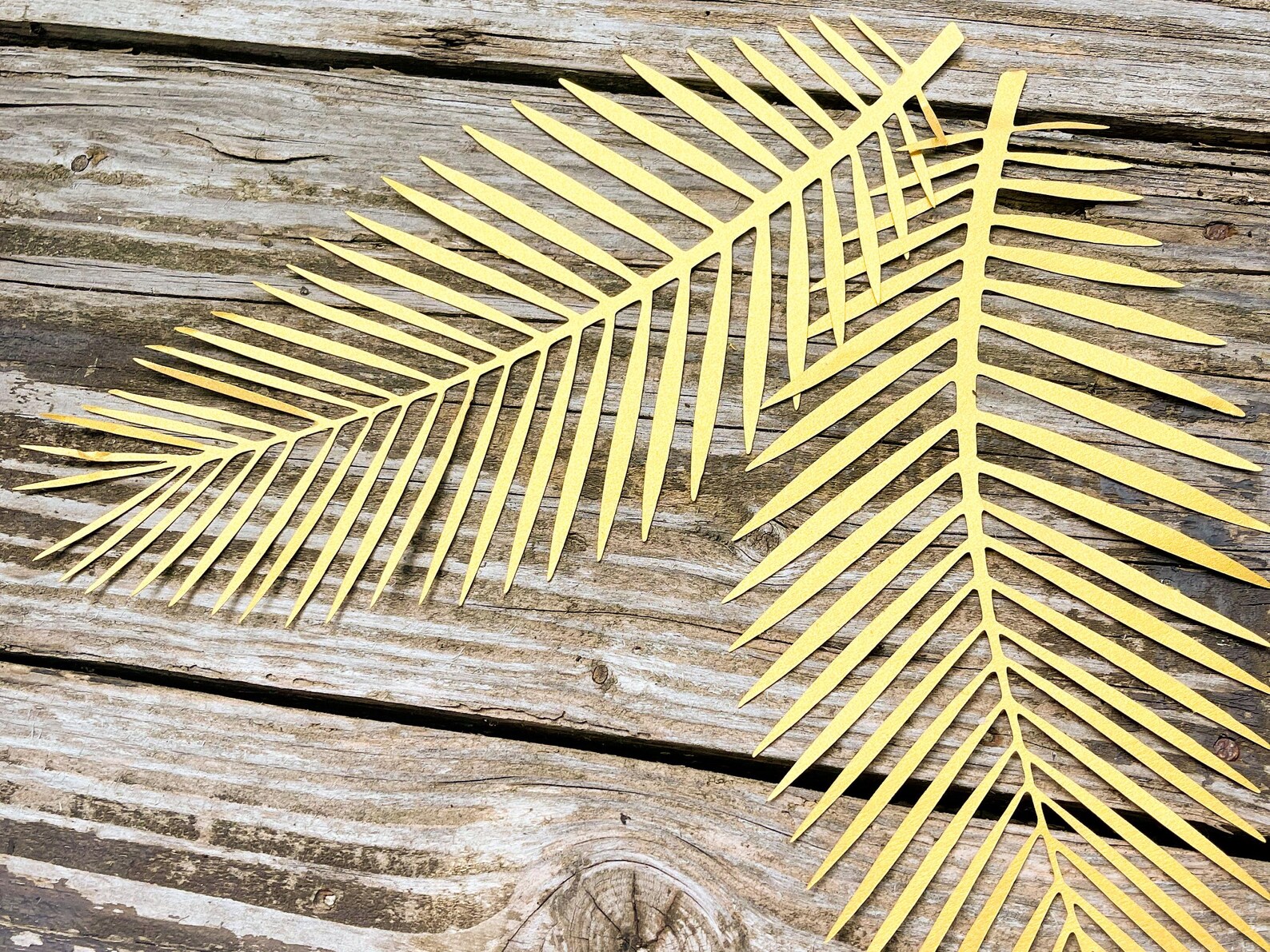 Gold Paper Leaves, Pack of 4, Scrapbooking Leaves, Birthday Party ...