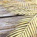 Gold Paper Leaves, Pack of 4, Scrapbooking Leaves, Birthday Party ...
