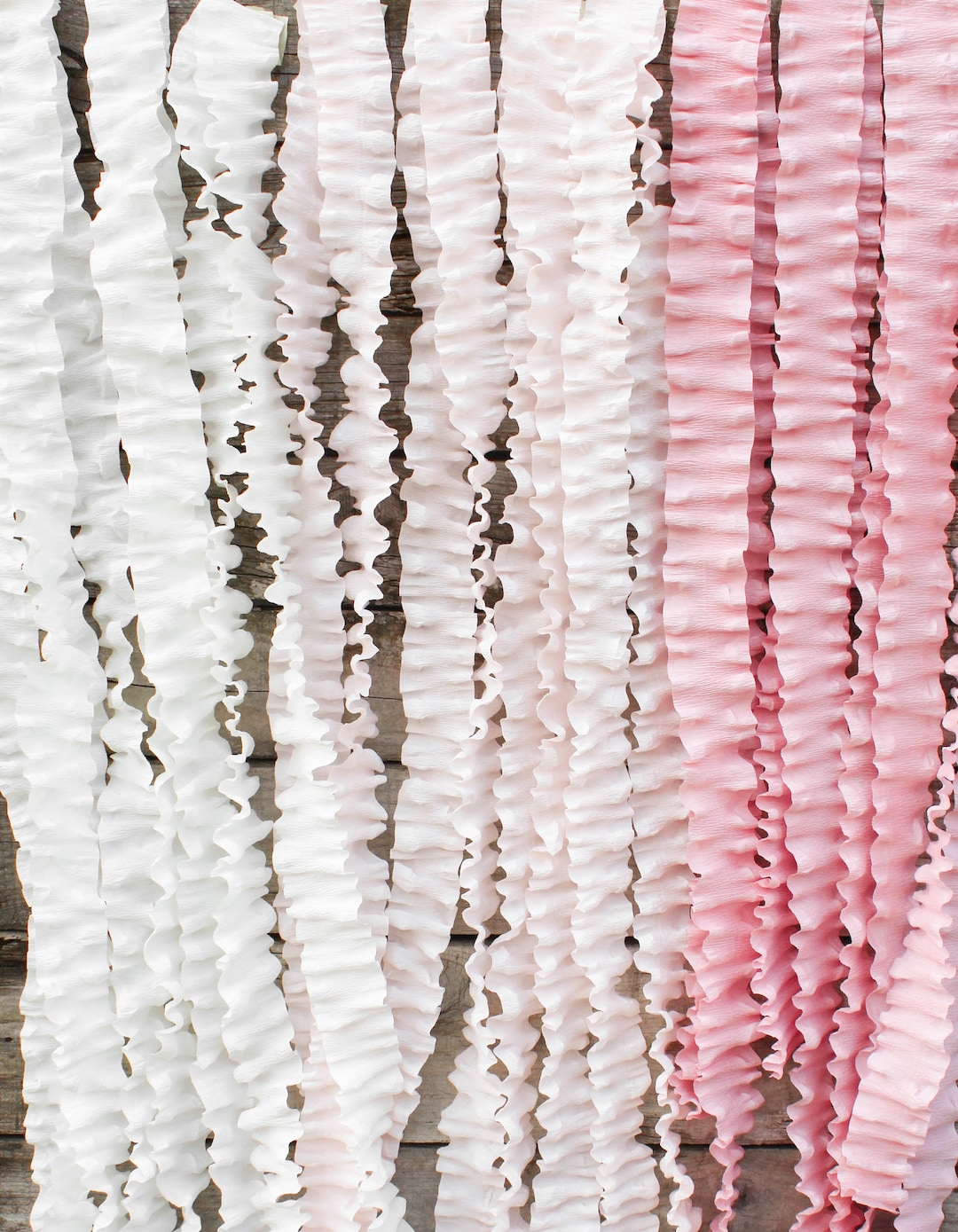 4FT Wide Blush Pink Ombre Streamer Garland Window Display - Etsy