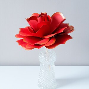 Giant Paper Rose With Stems, Wall Flowers, Extra Large Rose, Wedding ...