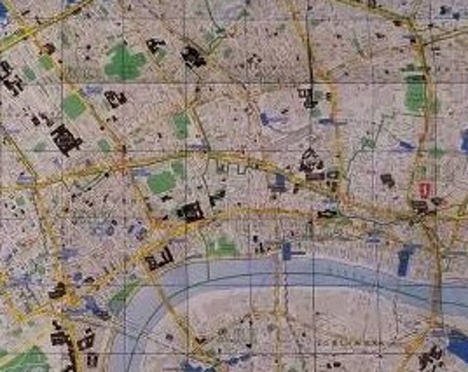 Vintage Map of London 1960s - Etsy