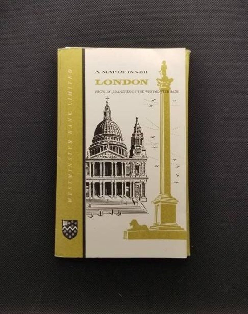 Vintage Map of London 1960s - Etsy