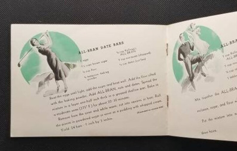 Kellogg's All-bran Recipe Booklet "the Plus Food for Minus Meals ...