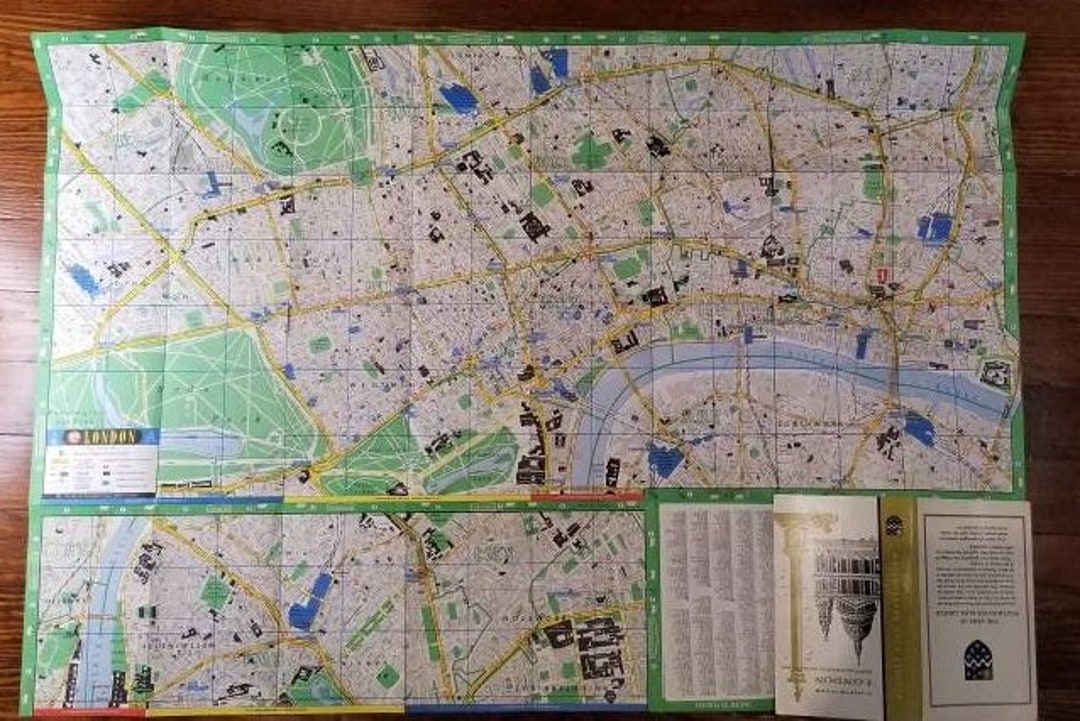 Vintage Map of London 1960s - Etsy