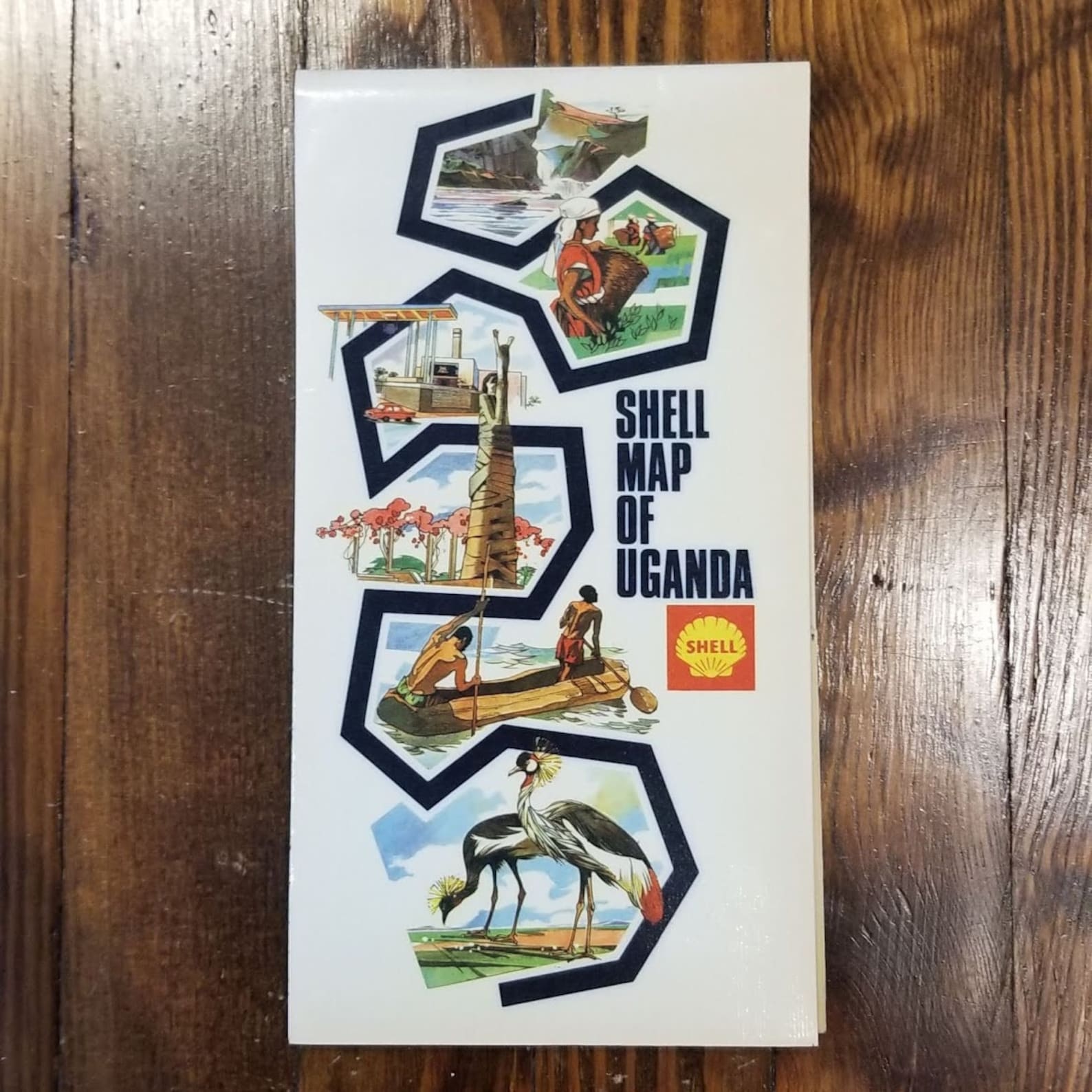 Map of Uganda - Large 1970 Shell Oil - Etsy