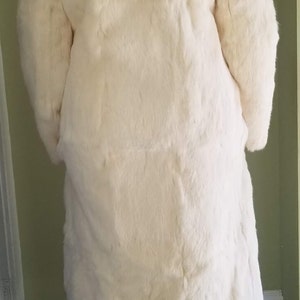 Fox & Rabbit White Fur Coat - Stunning Vintage - Etsy
