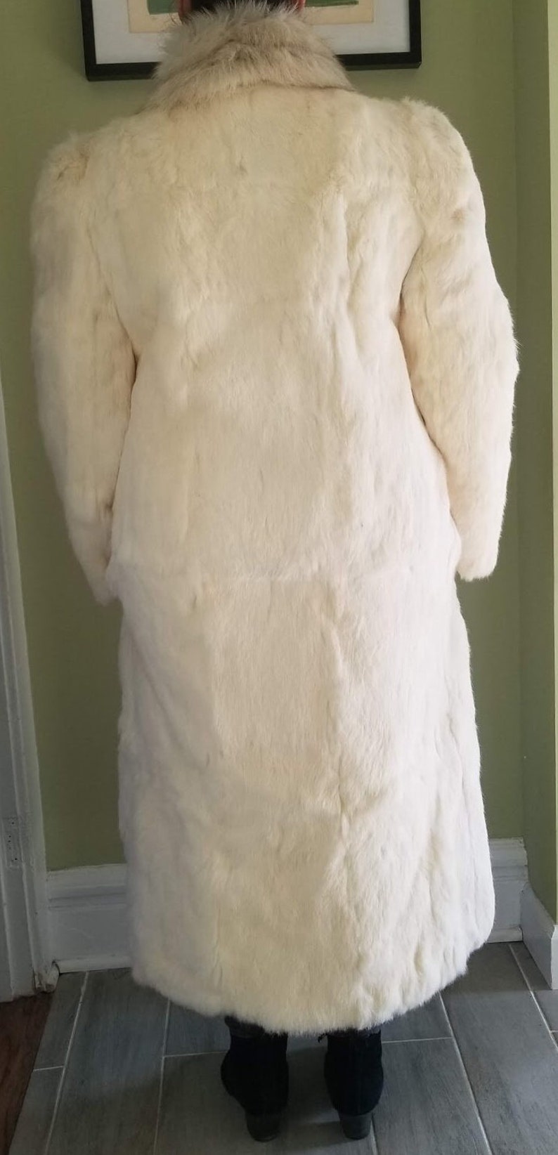 Fox & Rabbit White Fur Coat Stunning Vintage - Etsy