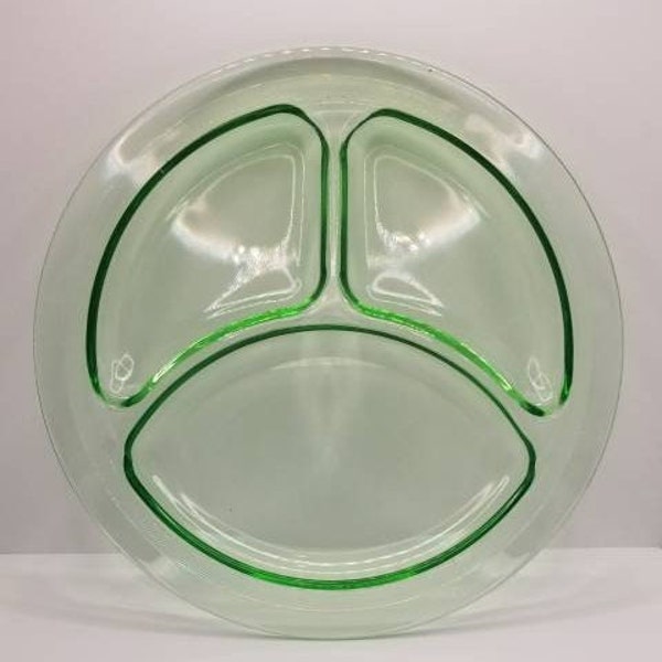 Uranium Divided Plate - Etsy