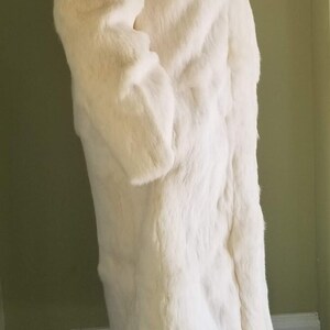Fox & Rabbit White Fur Coat - Stunning Vintage - Etsy