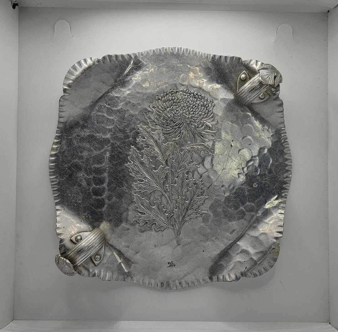 Decorative Aluminum Sunflower Tray - 1960s - Etsy