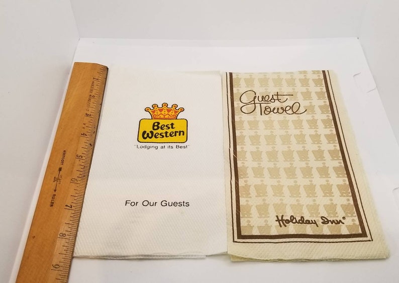 Vintage Hotel Towels Best Western & Holiday Inn - Etsy