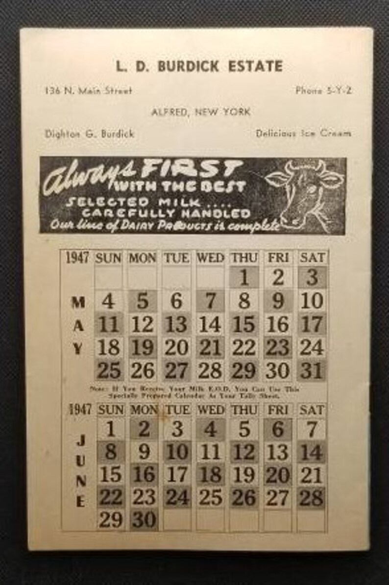 1947 Dairy Magazine Topper Promotional Dairy Publication - Etsy