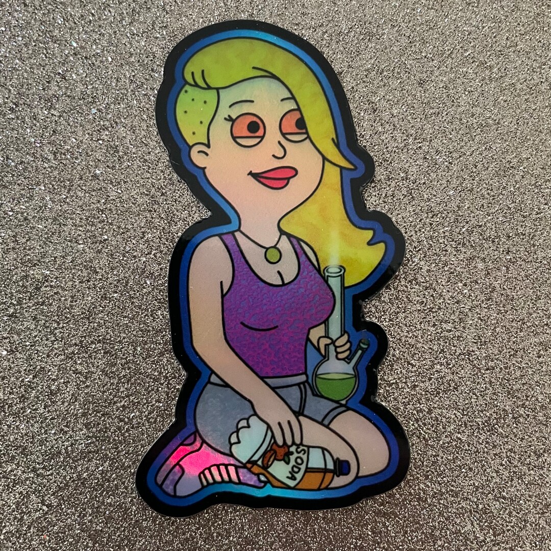 American Dad Francine Smith Holographic Sticker - Etsy