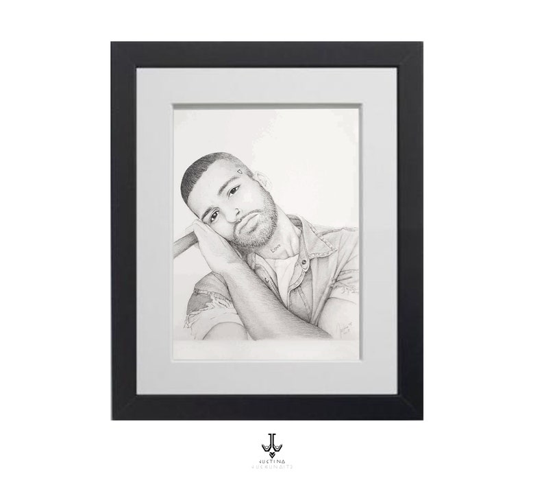 Custom Portrait Drawing A4 Size / Made to Order Portrait / - Etsy