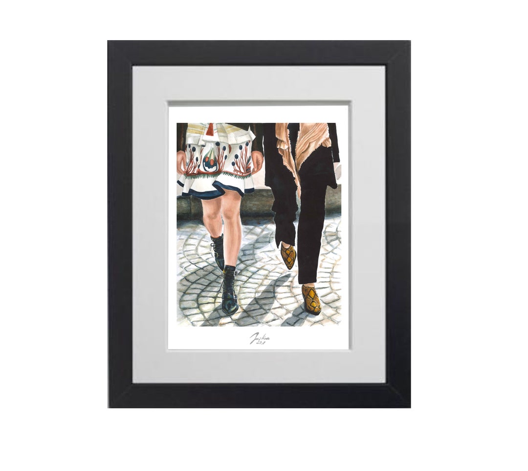 Chloe Street Style Illustration / Fashion Illustration / - Etsy