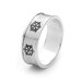 Men's Sterling Silver Snowflake Wedding Ring - Etsy
