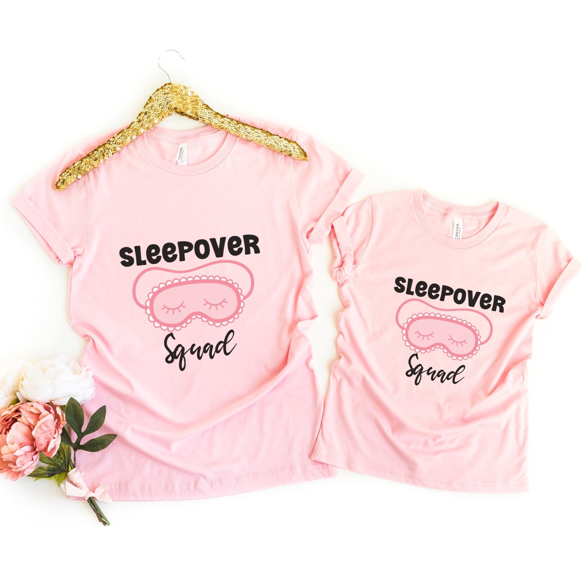 Sleepover Squad Shirts , Girls Birthday Party Shirts , Slumber Party T ...