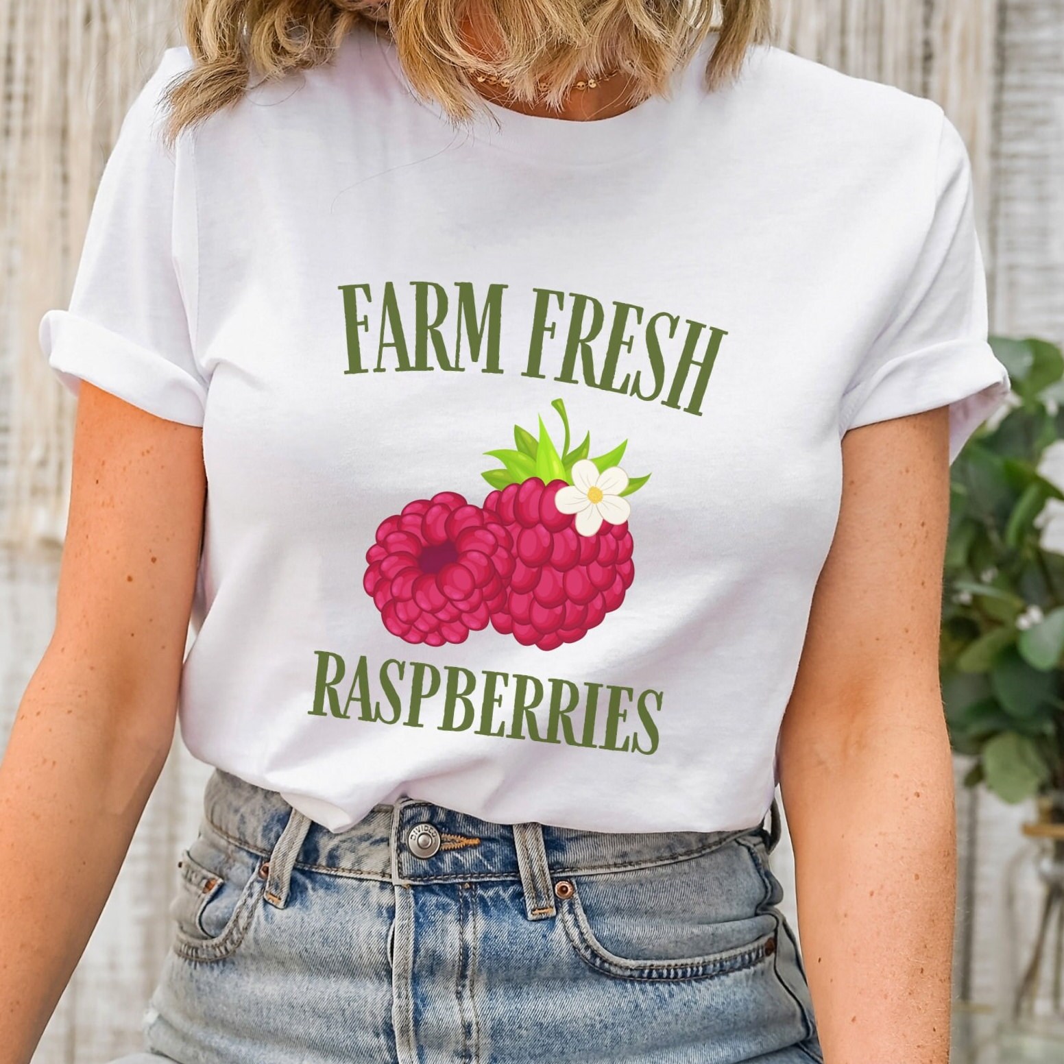 Farm Fresh Raspberry Shirt, Cottagecore Clothing, Boho Clothing, Fruit ...