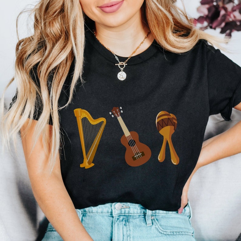 Venezuela T-shirt, Arpa Cuatro Y Maracas Shirt, Instrument Shirt, Latin ...