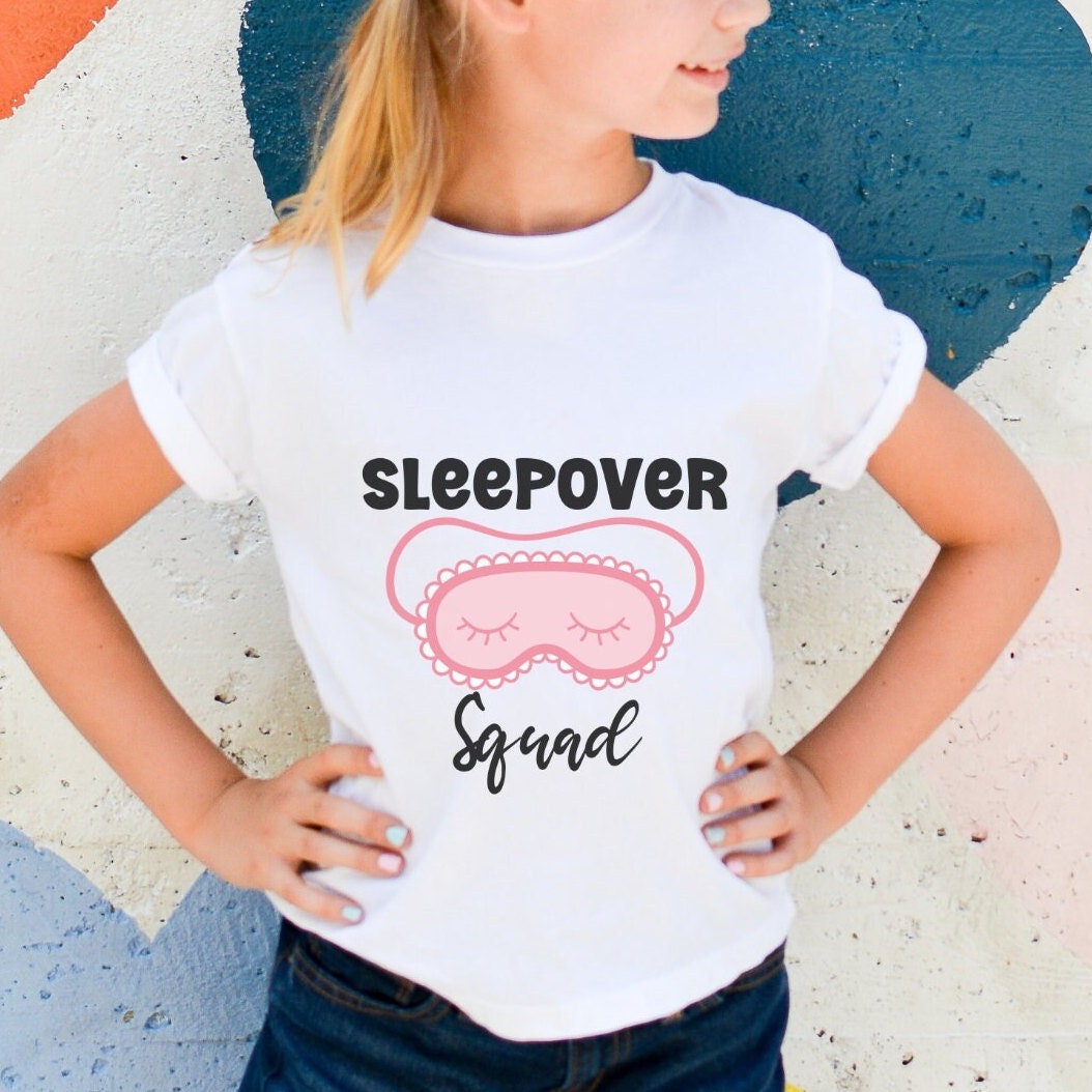 Sleepover Squad Shirts , Girls Birthday Party Shirts , Slumber Party T ...