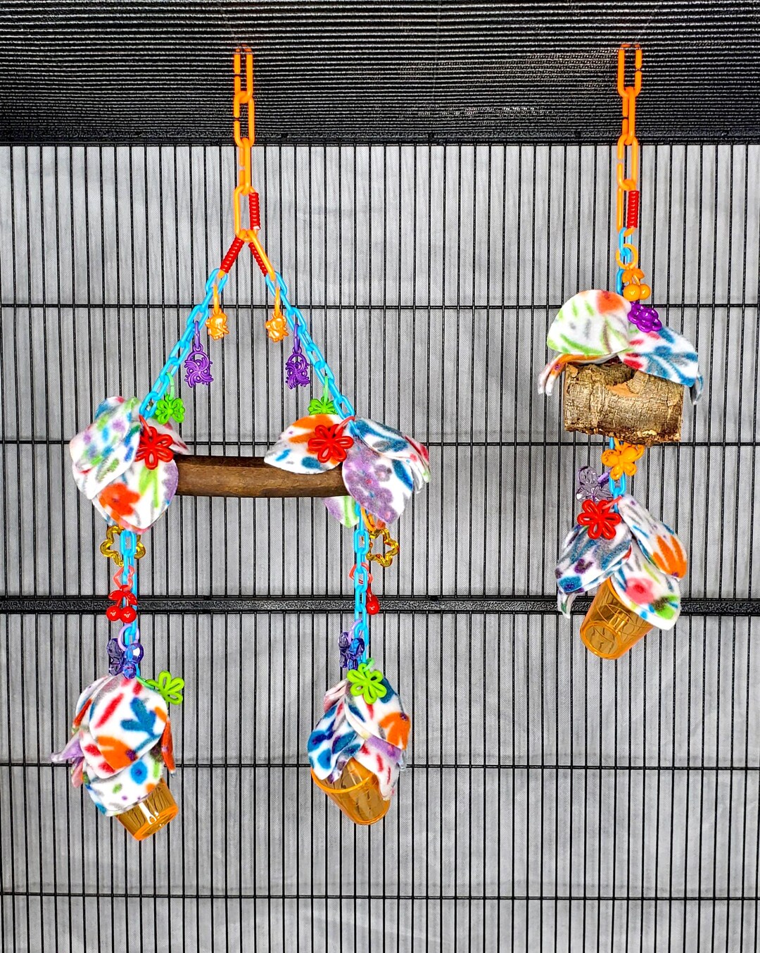 Cork & Eucalyptus Swing Leafy Toy Combo Sugar Glider Toy Sugar Bear Toy ...